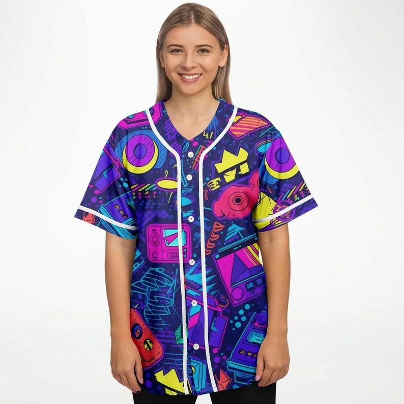 Rave Jersey Customizable 90s Rave Jersey Rave 1990 Outfit Customizable ...