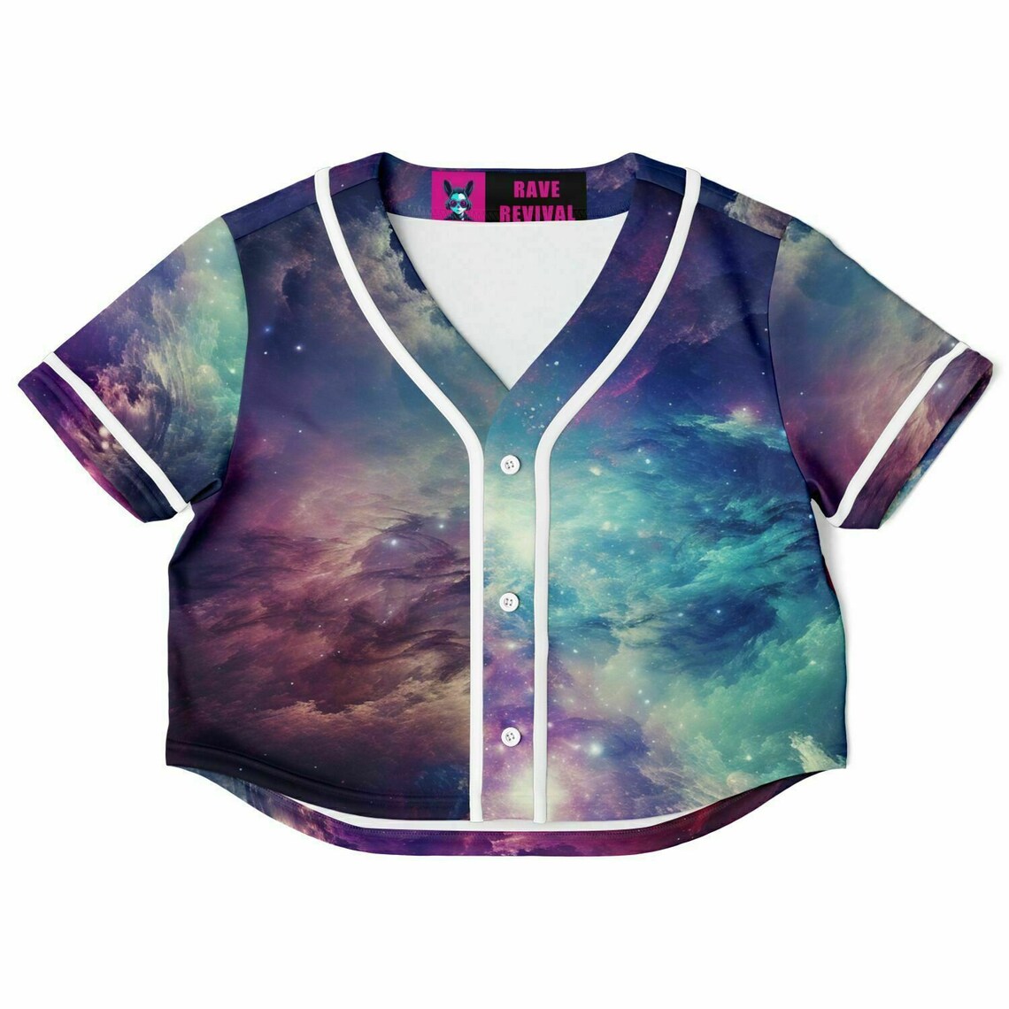 Rave Jersey Cropped Jersey Galaxy Space Rave Festival Outfit Rave ...