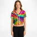Rave Jersey Customizable Rave Jersey Crop Top Custom Shirt Rainbow ...