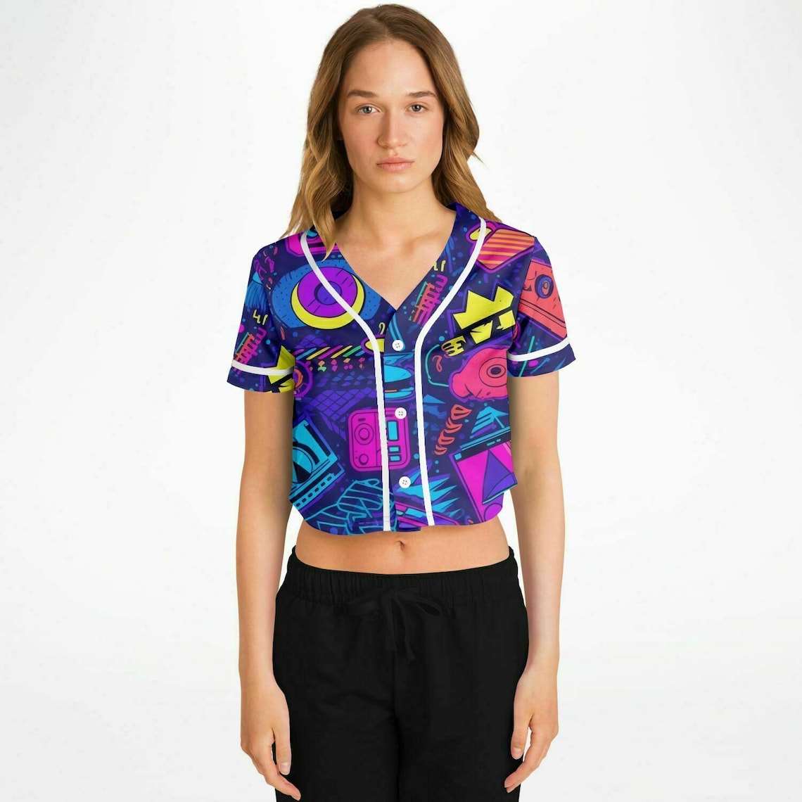 Rave Jersey Customizable Rave Jersey Crop Top Custom 90s Rave Womens ...