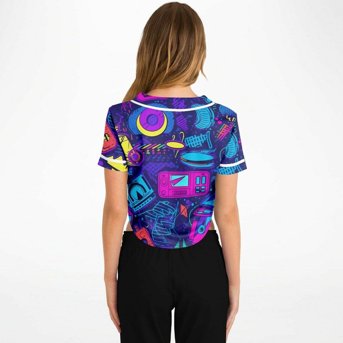 Rave Jersey Customizable Rave Jersey Crop Top Custom 90s Rave Womens ...