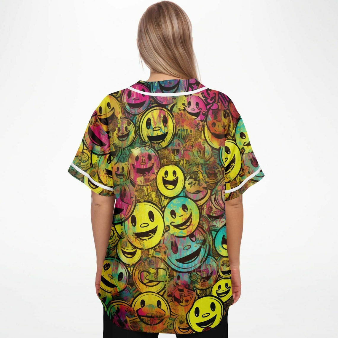 Rave Jersey Customizable Smiley Face Rave Jersey Rave Outfit ...