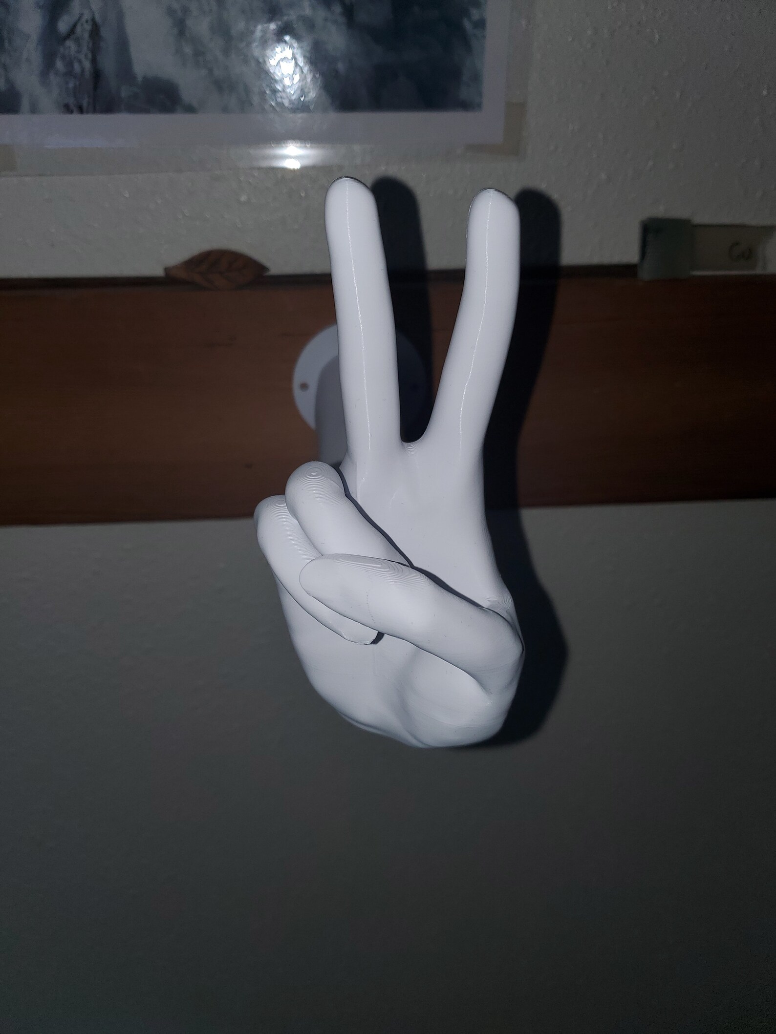 Peace Sign Hand Model Jewelry Hand 3D Printed Peace Sign Rave Kandi ...