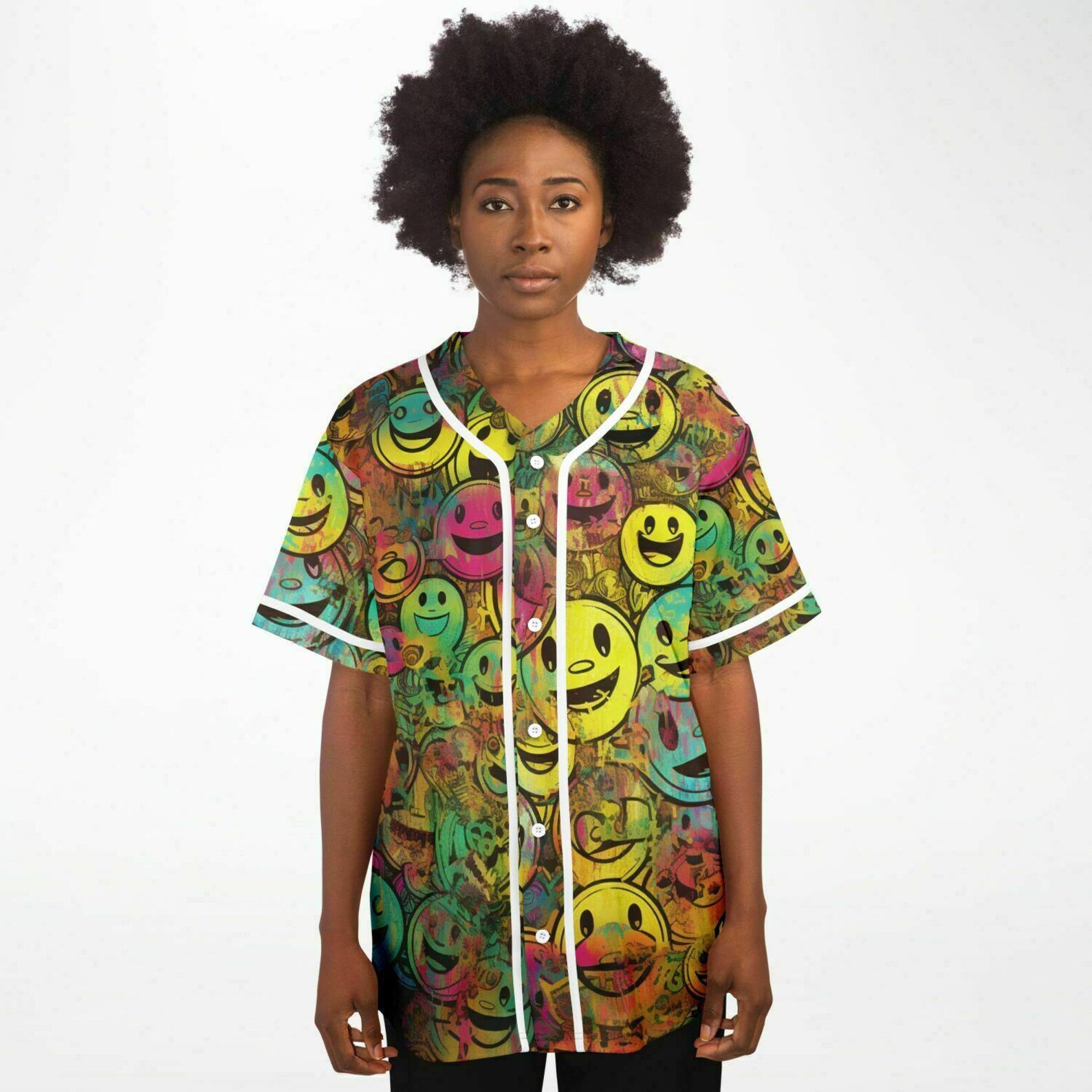 Rave Jersey Customizable Smiley Face Rave Jersey Rave Outfit ...