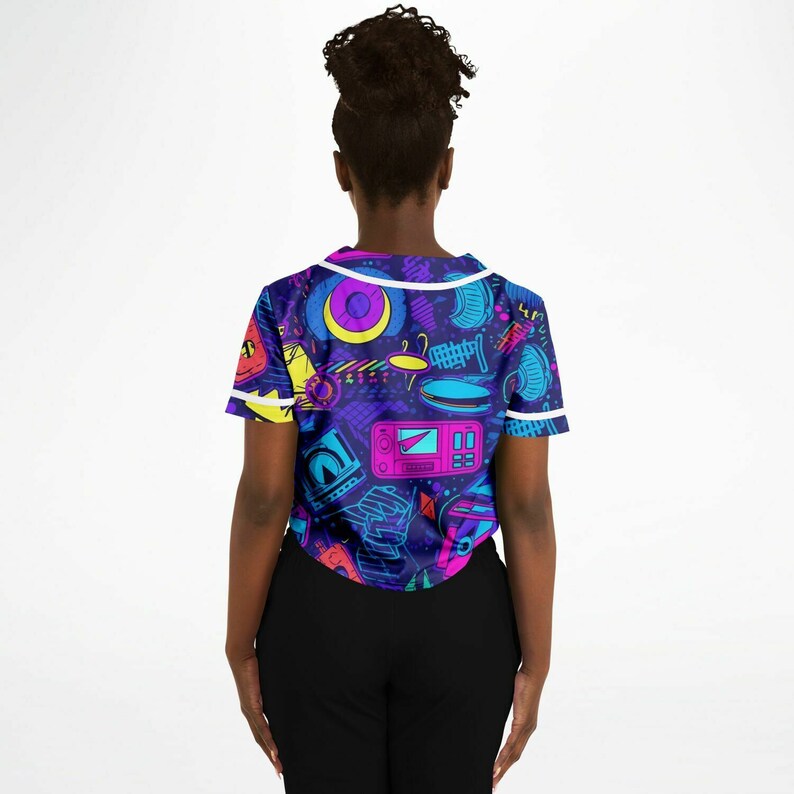 Rave Jersey Customizable Rave Jersey Crop Top Custom 90s Rave Womens ...