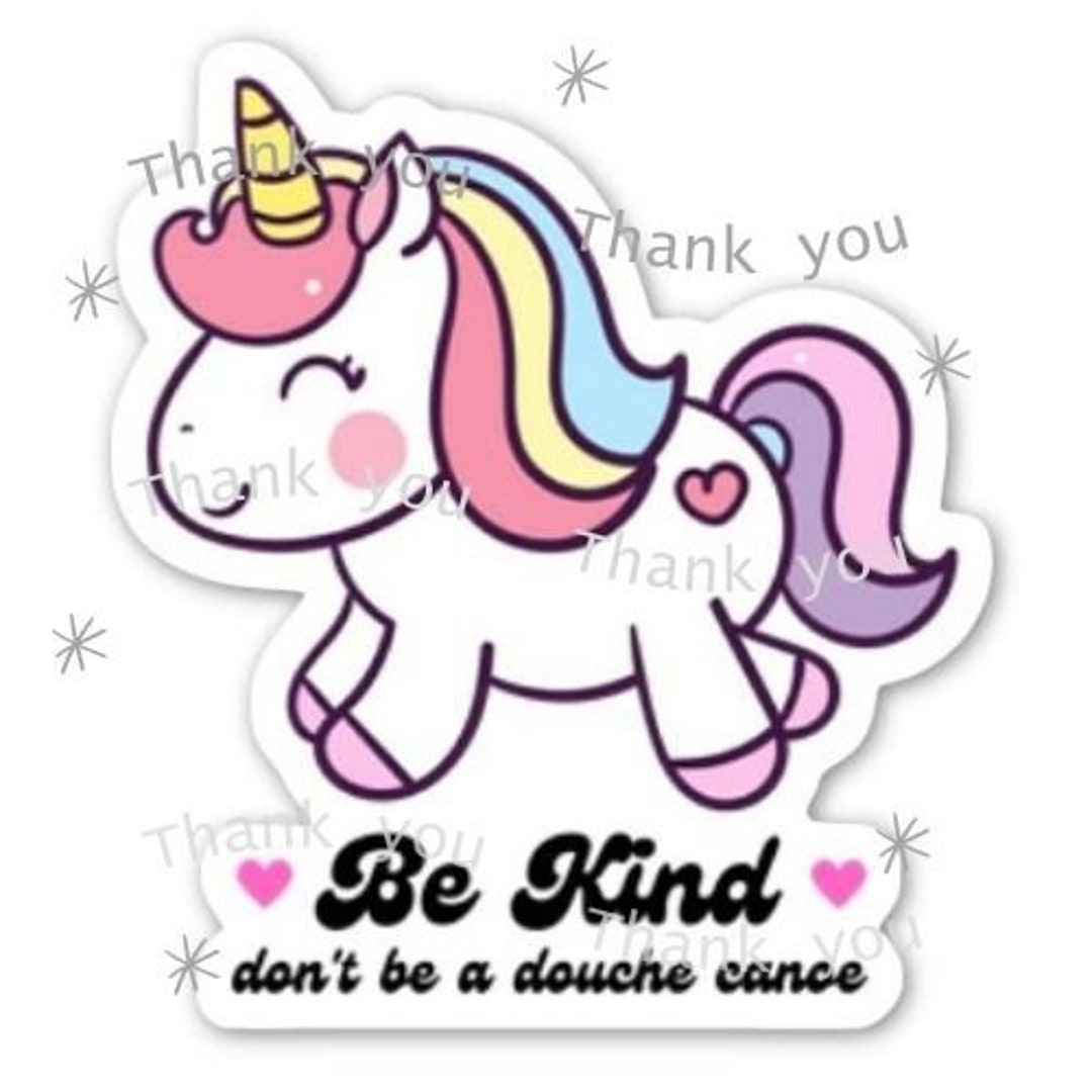 Be Kind Don't Be a Douche Canoe Sticker - Etsy