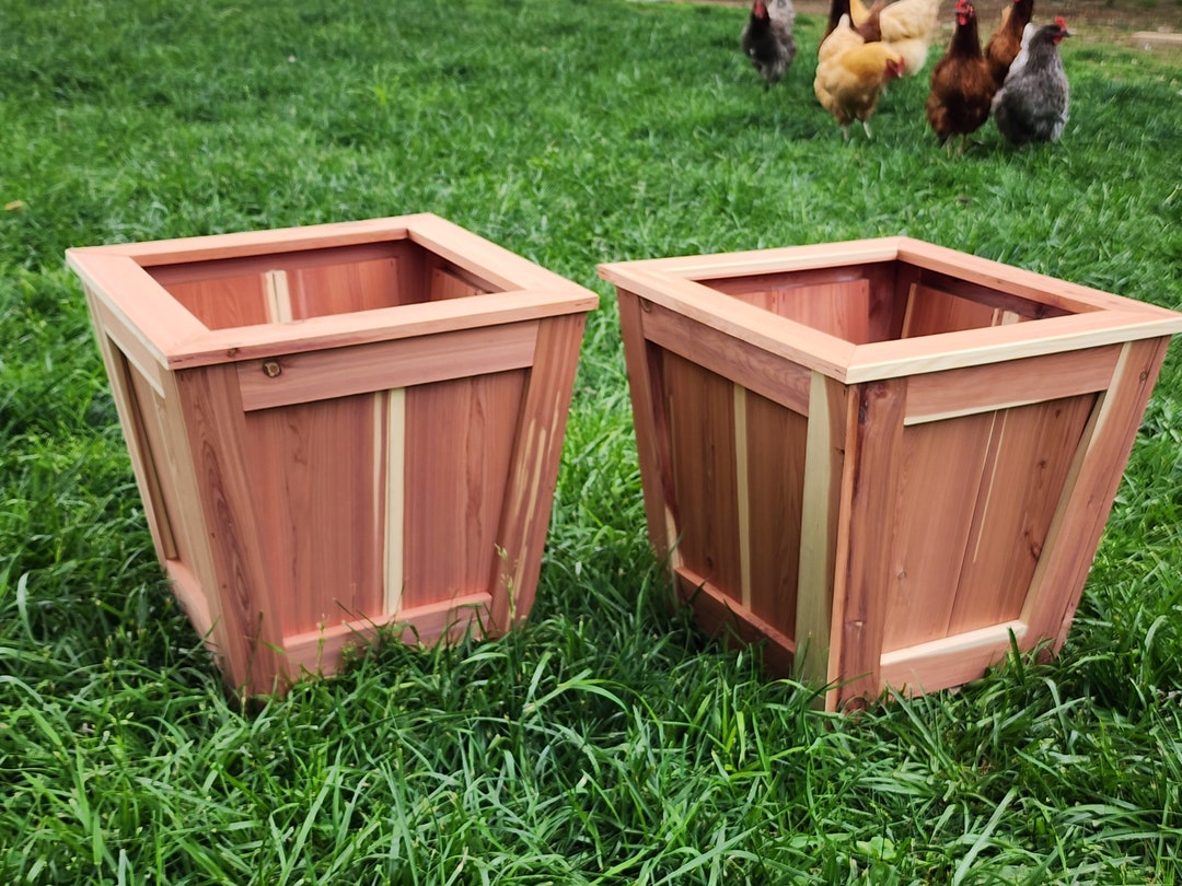 Eastern Red Cedar Planters - Etsy