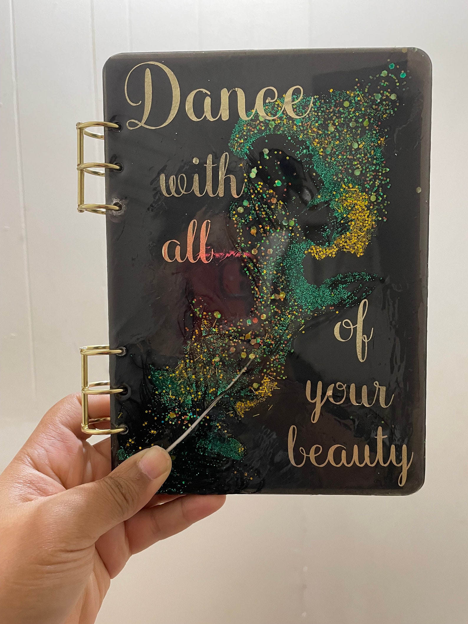 A5 Lined Paper Glitter Journal Notebook Gift Memo Planner Diary Peacock ...