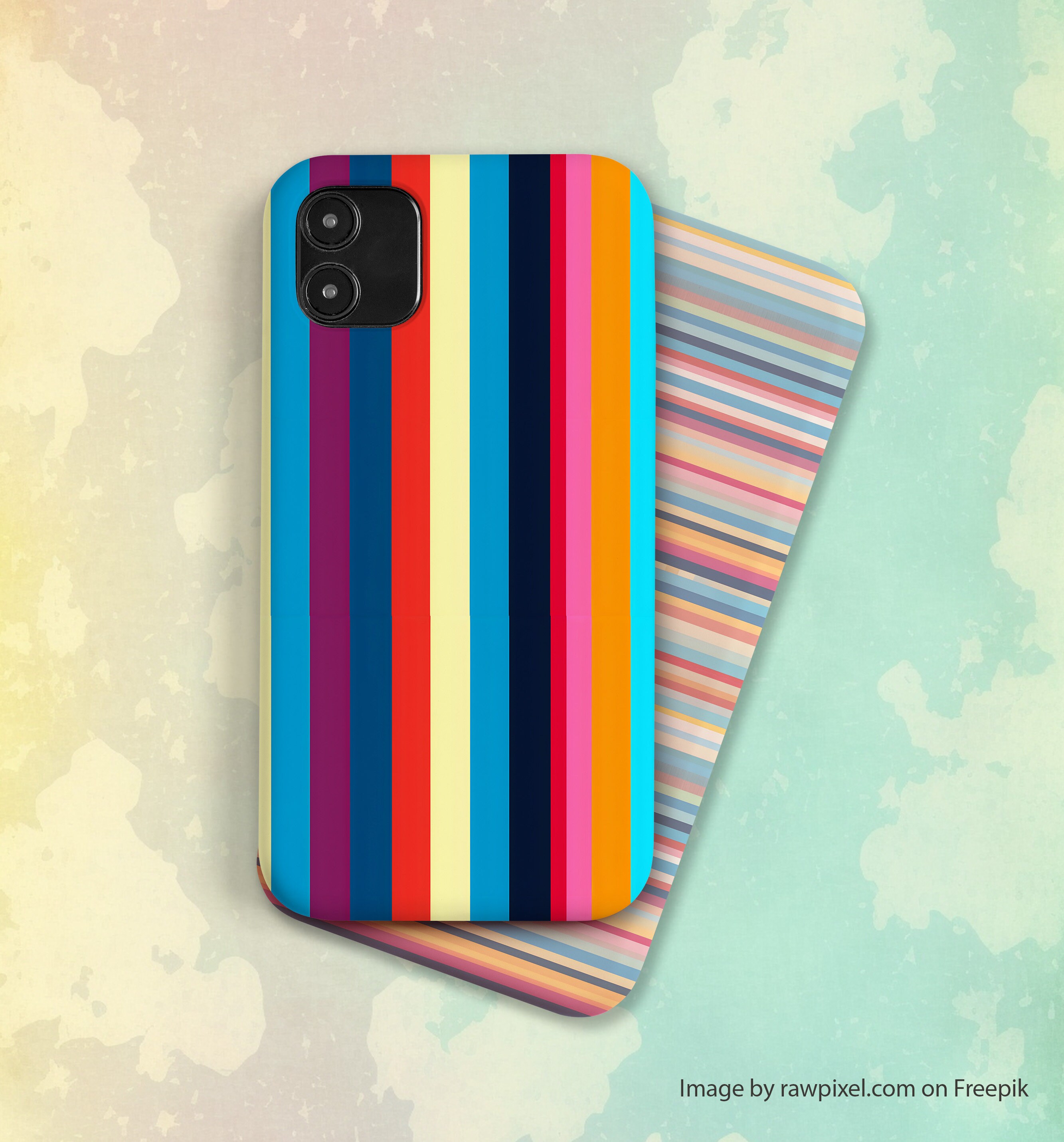 Colorful, Vibrant Stripes Seamless Digital Paper Pack - 12 Tiling ...