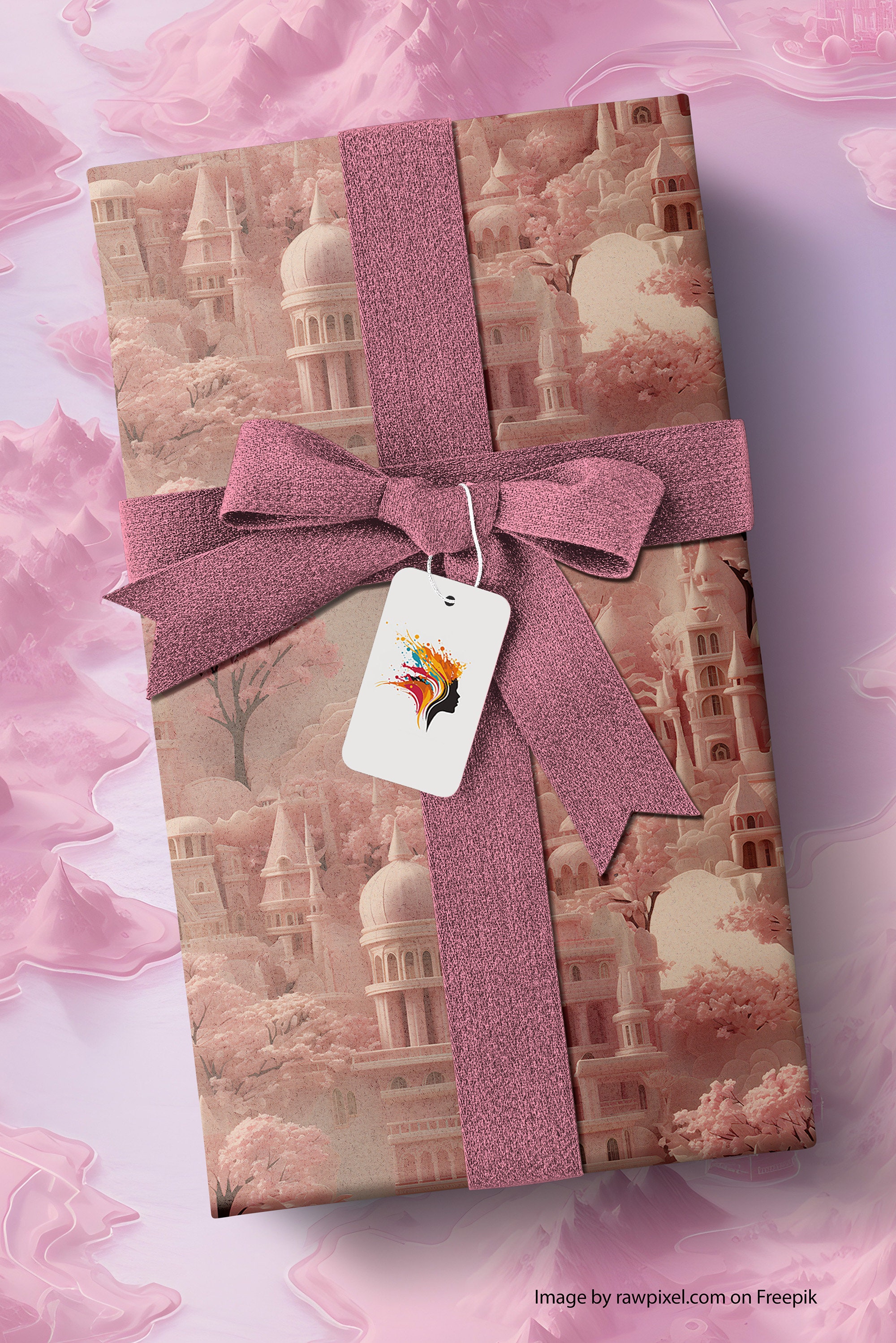 Barbie-inspired Pink Plastic Landscapes Pack - 12 Kitschy Digital Paper ...