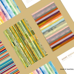 Bold Color Strips & Stripes Digital Pack - 16 Seamless Textures for ...