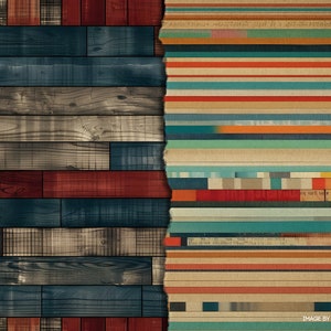 Bold Color Strips & Stripes Digital Pack - 16 Seamless Textures for ...