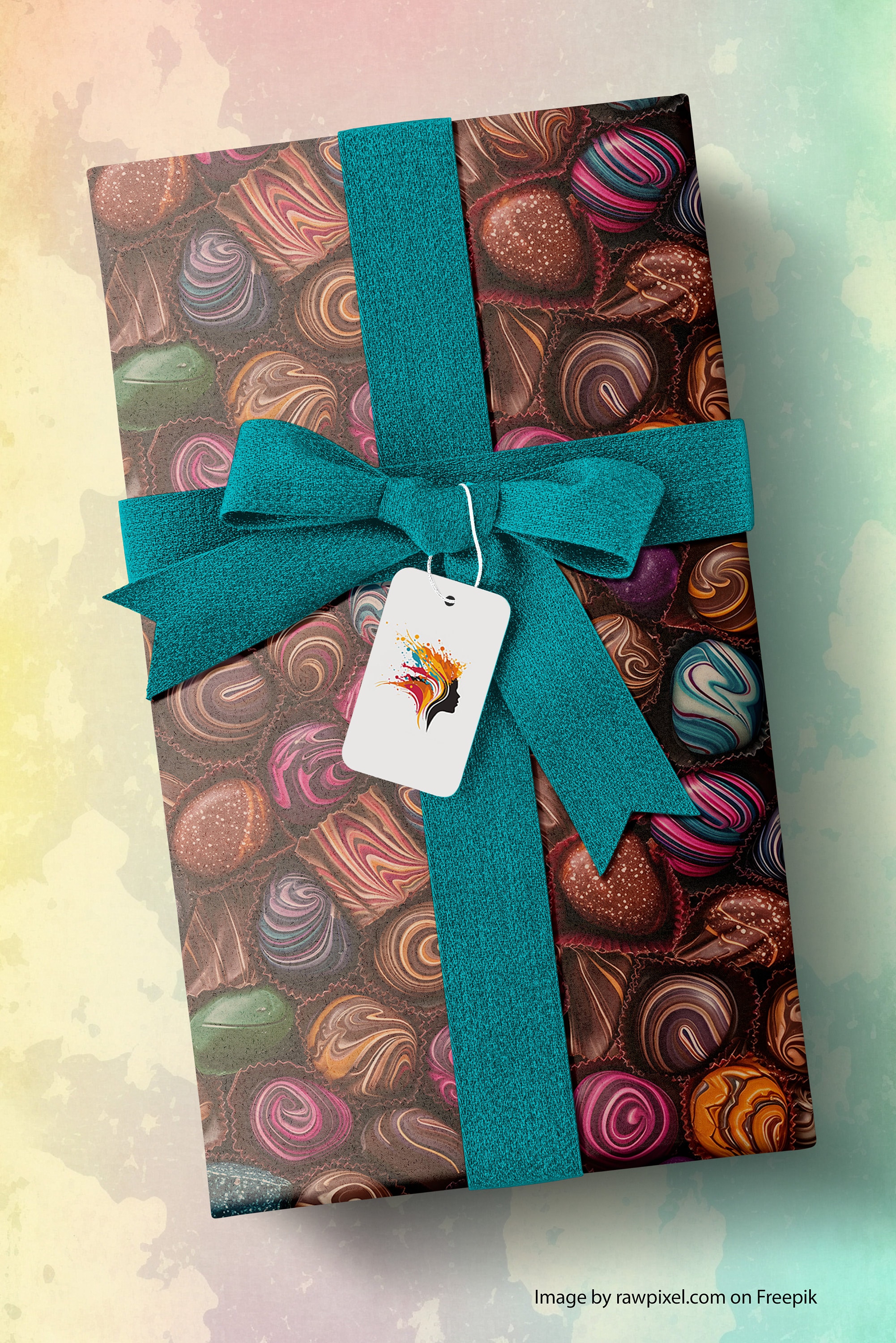 Delicious Chocolate Candy Seamless Digital Paper, Repeating Pattern ...