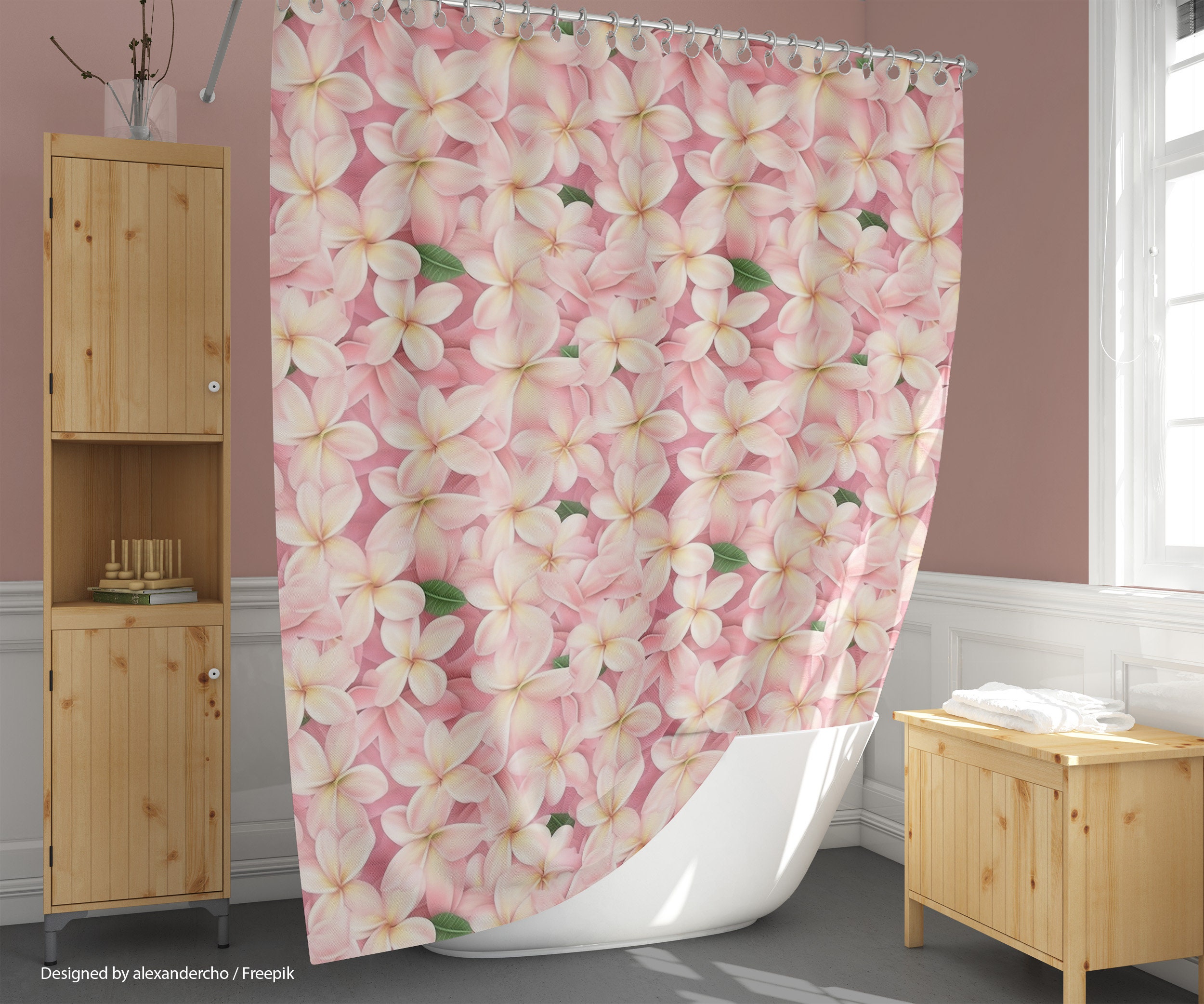 Pink Plumeria Seamless Digital Paper Pack, 6 Tropical Hawaiian Floral ...