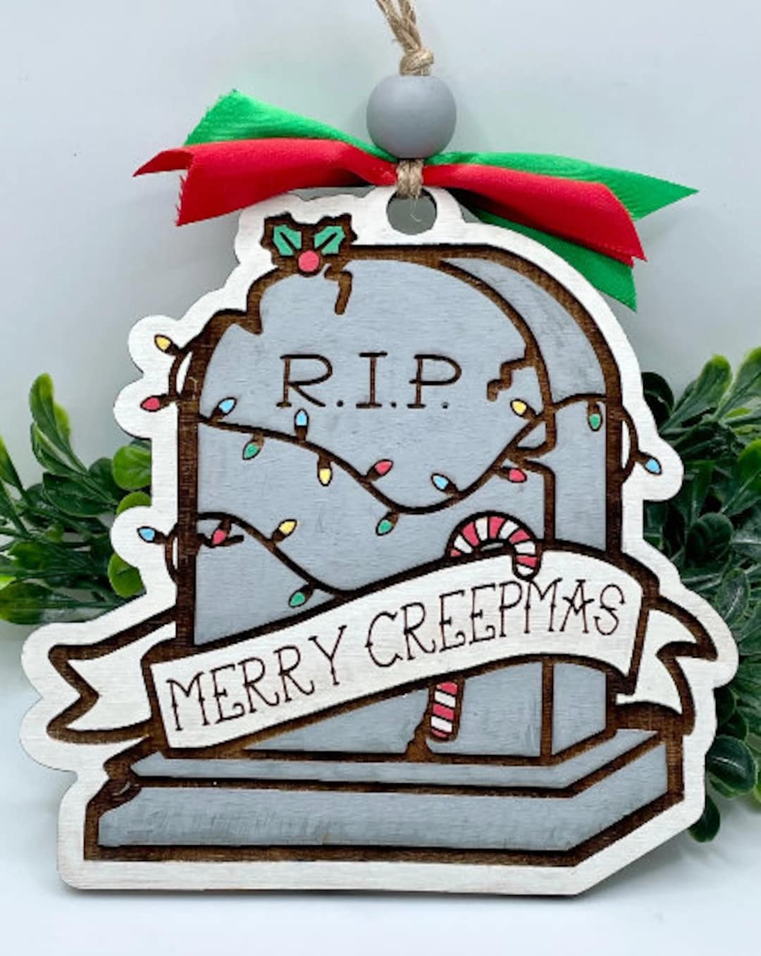 Glowforge Laser Christmas Tombstone Ornament File Digital Download SVG ...