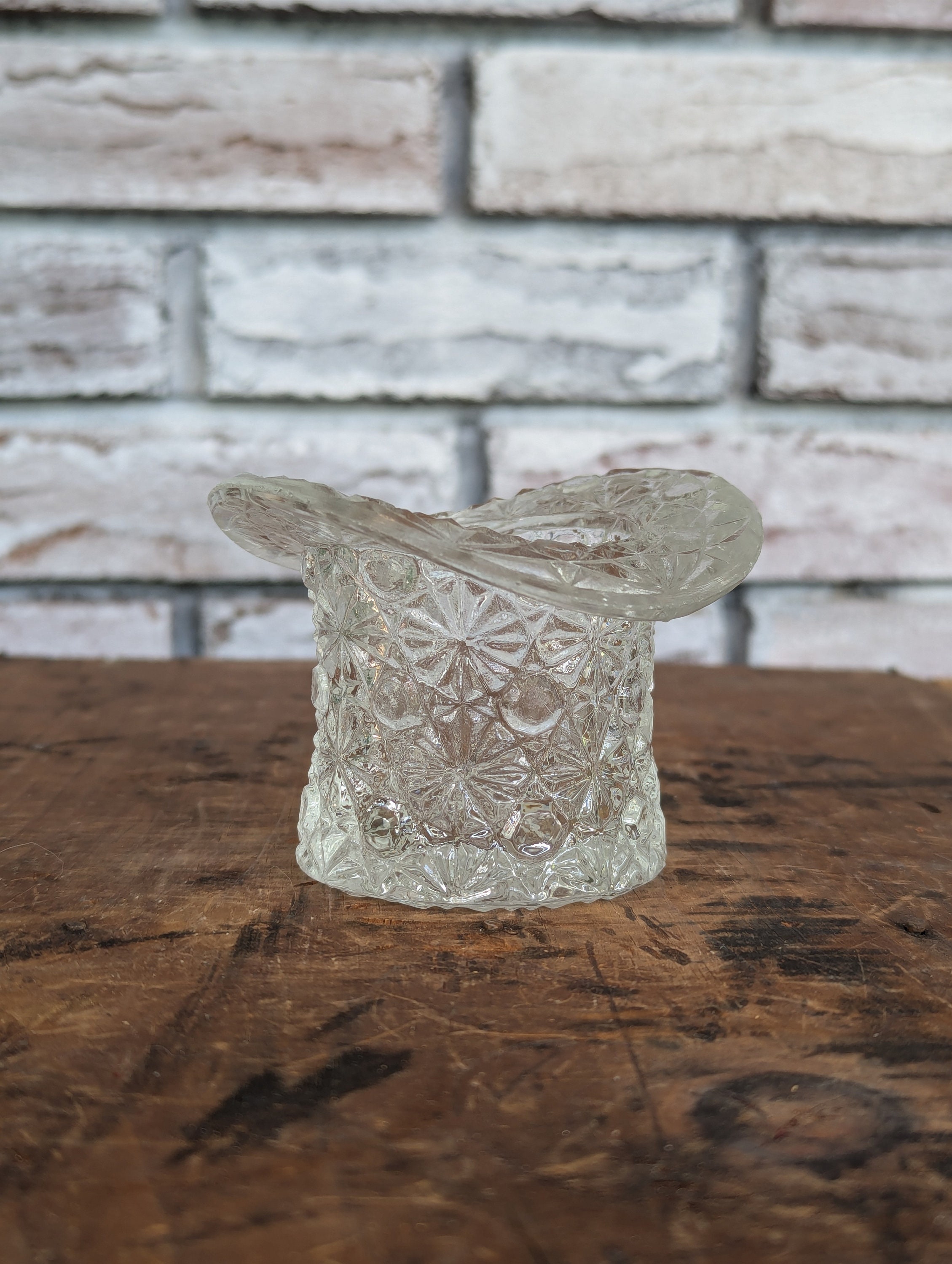 Vintage Cut-glass Crystal Top Hat Fenton - Etsy