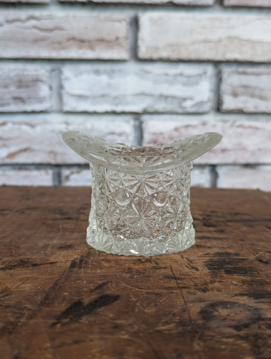 Vintage Cut-glass Crystal Top Hat Fenton - Etsy