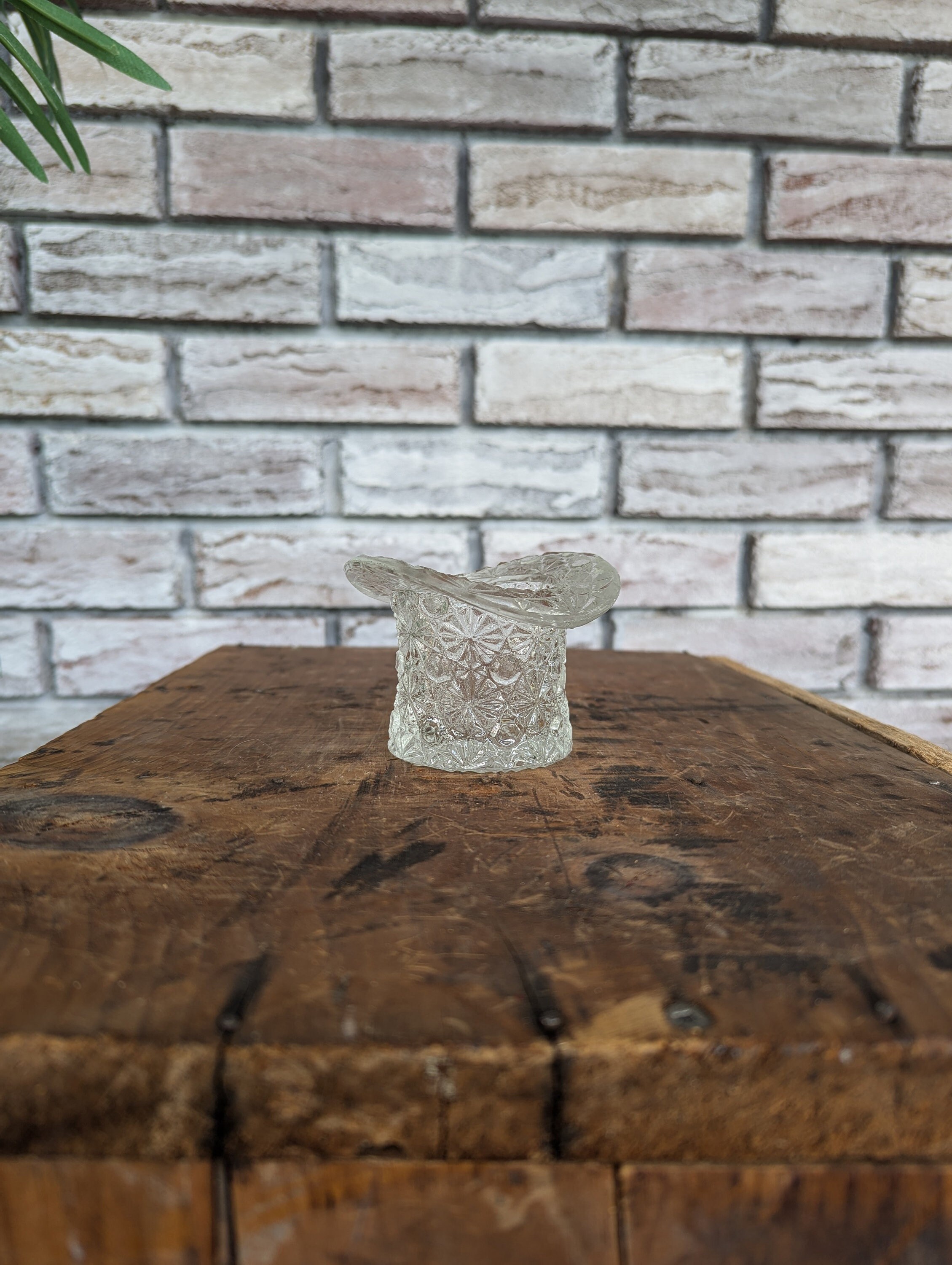 Vintage Cut-glass Crystal Top Hat Fenton - Etsy