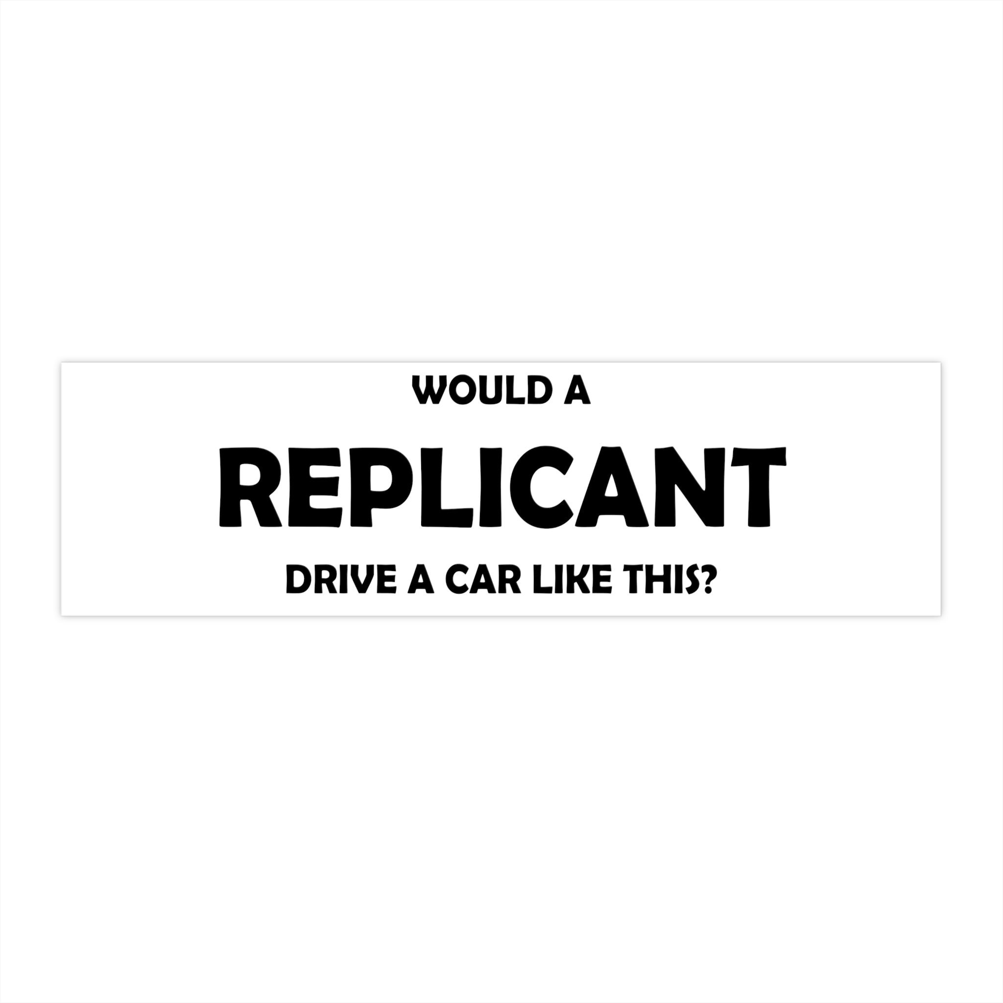 Blade Runner Inspired Replicant Bumper Sticker - Etsy