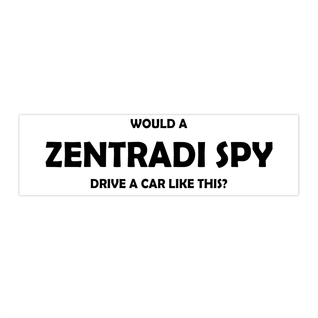Robotech Inspired Zentradi Spy Bumper Sticker - Etsy