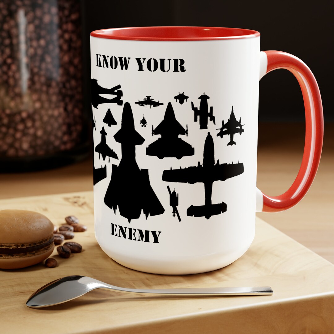G.I. Joe Inspired Know Your Enemy - Two-tone Coffee Mugs, 15oz - Etsy