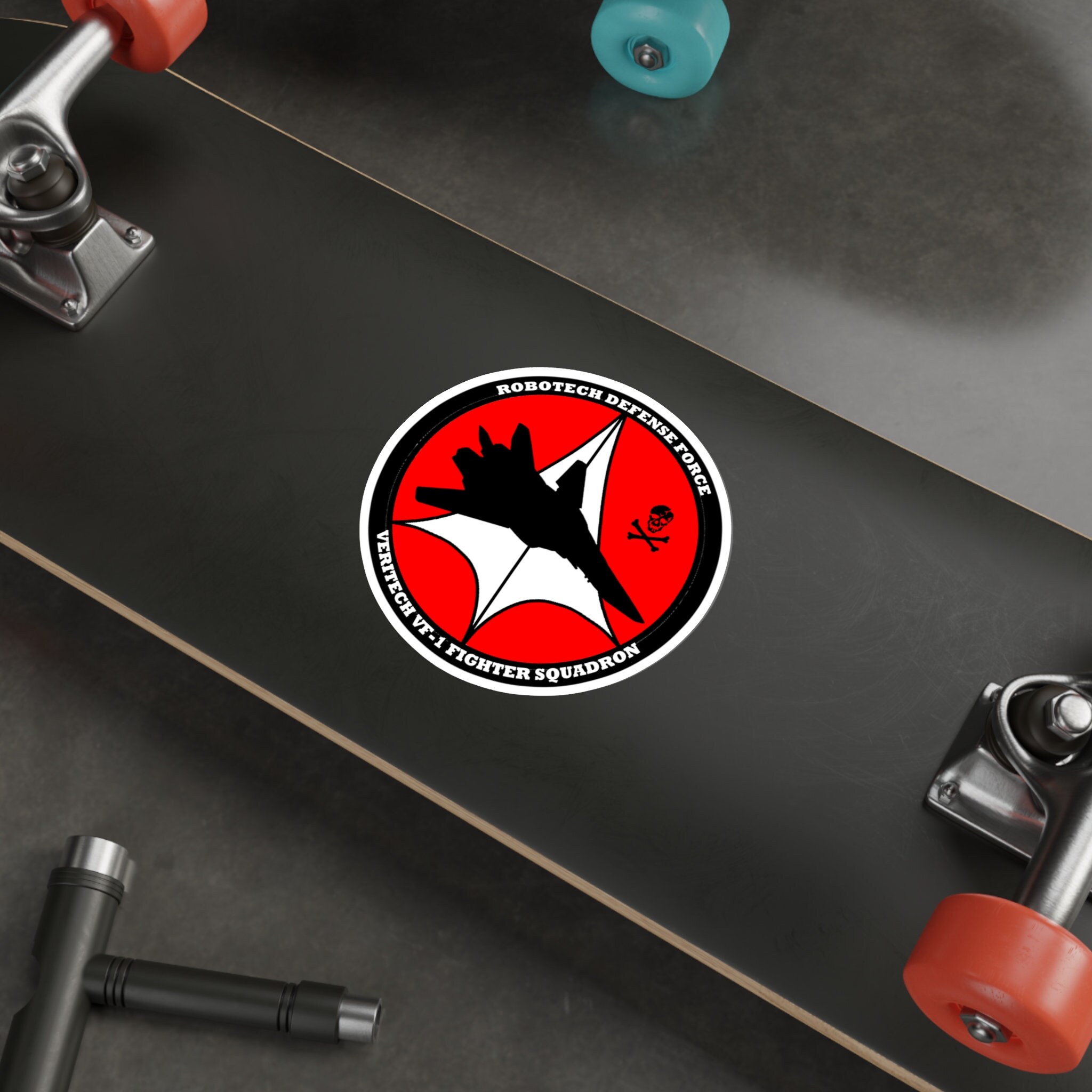 Robotch Inspired "veritech Squadron" - Die-cut Sticker Decal Label ...
