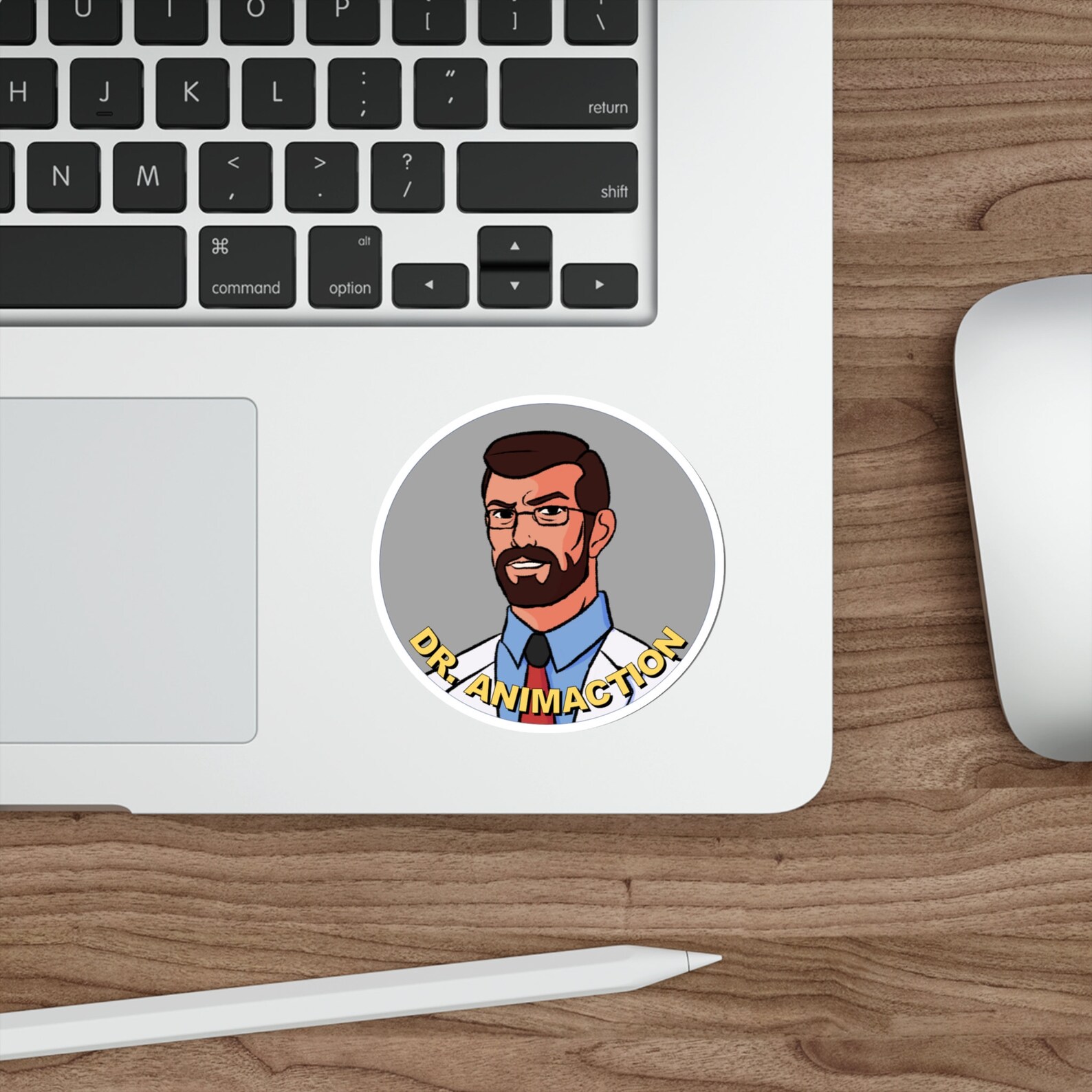 Dr. Animaction Youtube Channel Logo - Die-cut Sticker Decal Label Retro ...