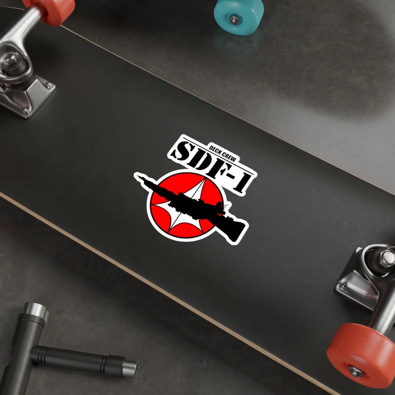 Robotech Inspired "sdf-1 Deck Crew" - Die-cut Sticker Decal Label Retro ...