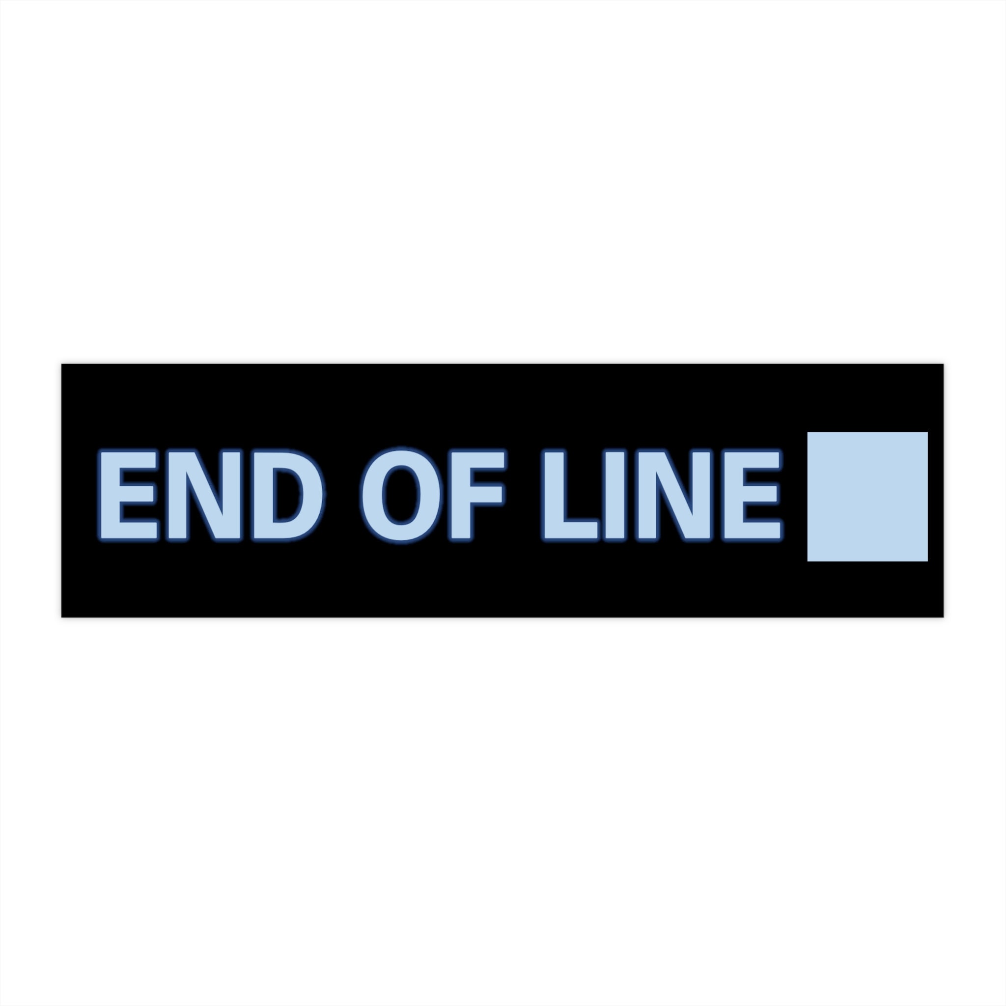 Tron Inspired End of Line Bumper Sticker - Etsy