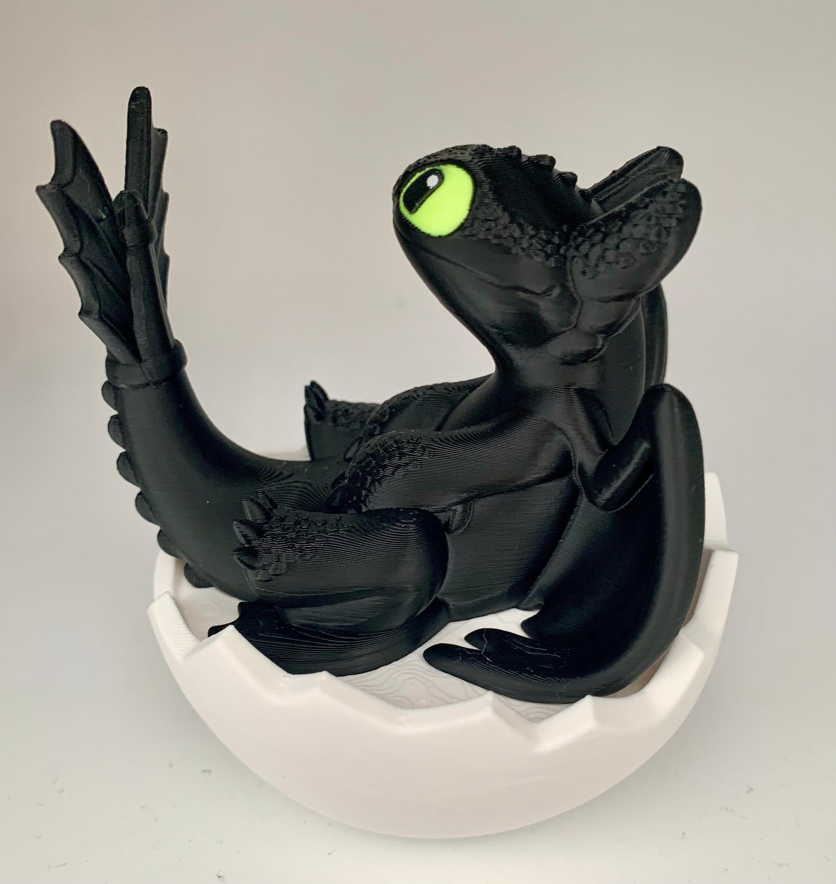 Toothless Dragon in Egg HTTYD - Etsy UK
