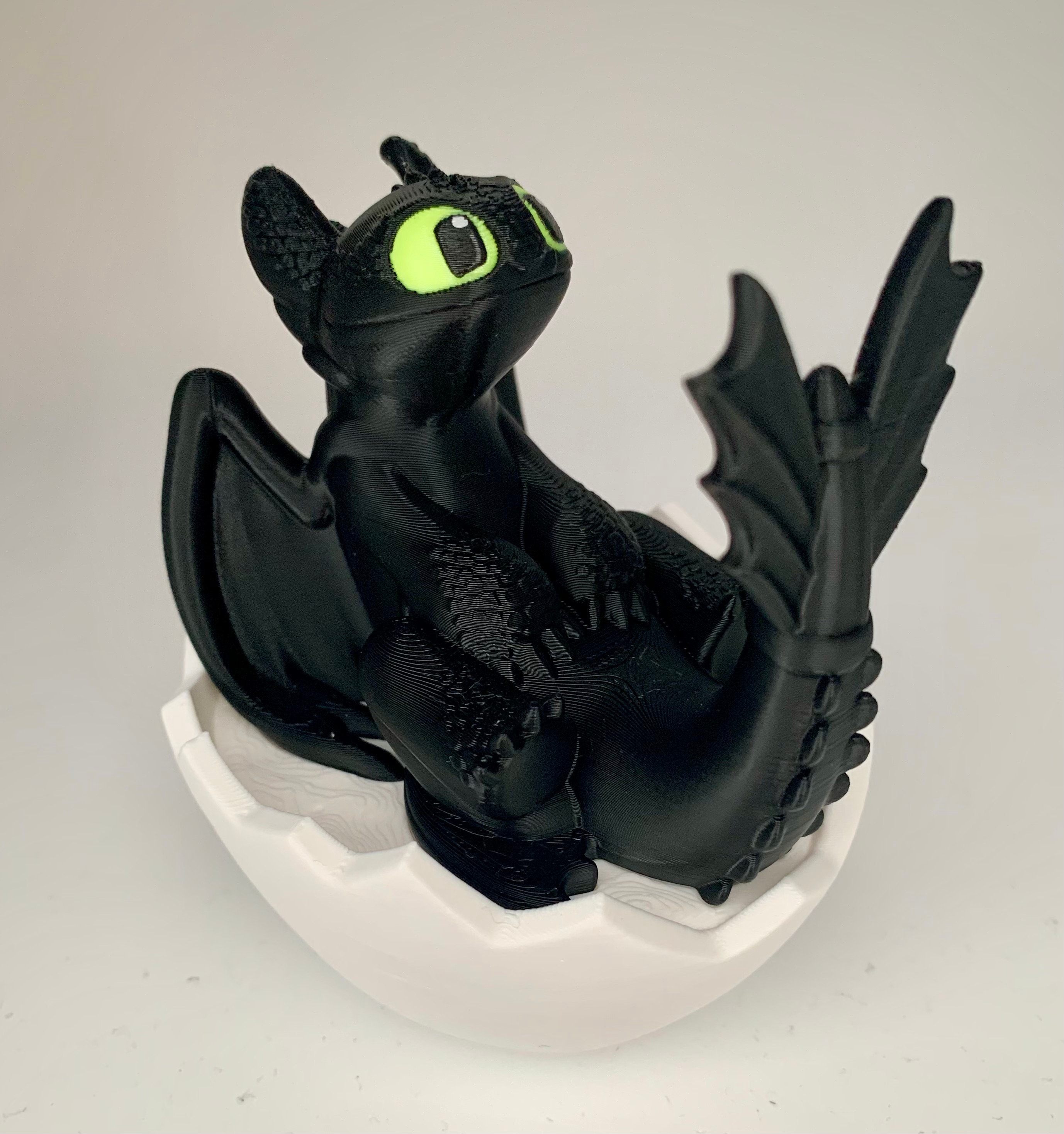 Toothless Dragon in Egg HTTYD - Etsy UK