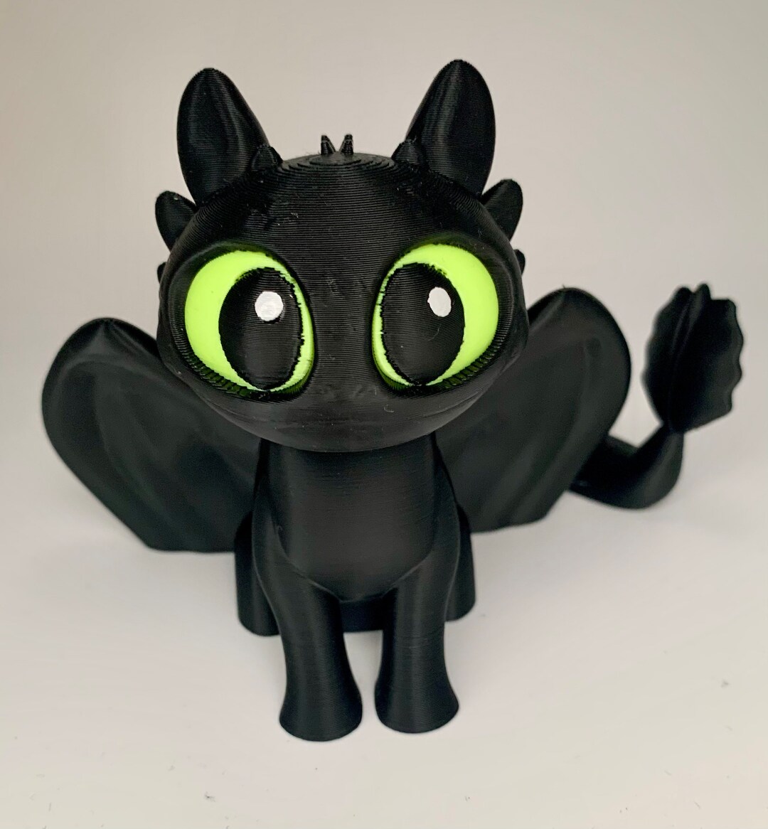 Toothless Dragon 3D Chibi Figure - Etsy