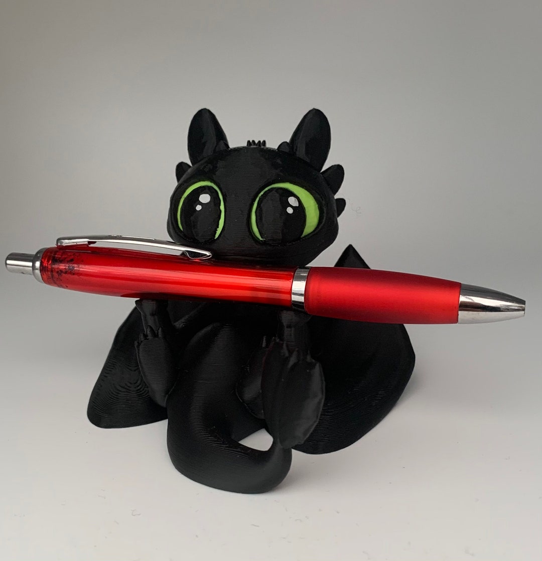 Toothless Dragon Pen / Brush Holder - Etsy UK