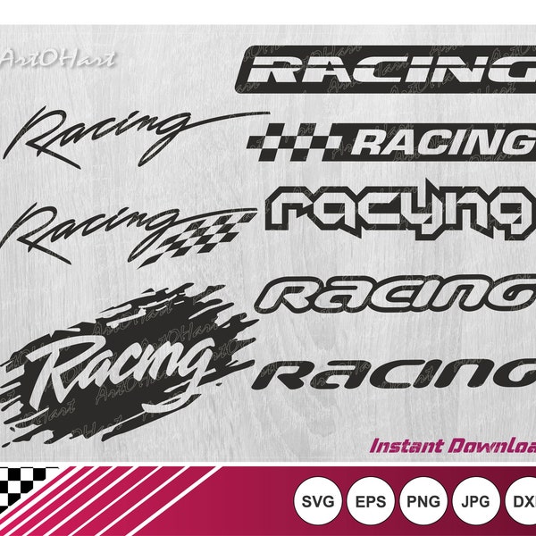 Racing Svg - Etsy