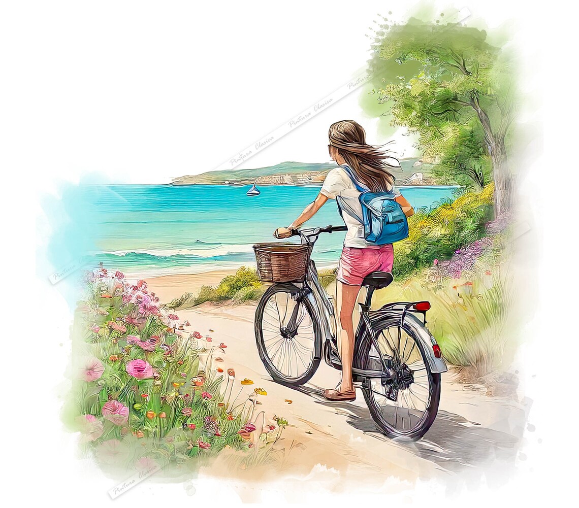 Girl Riding Bicycle Clipart girl Riding Bicycle Printable Clipart ...