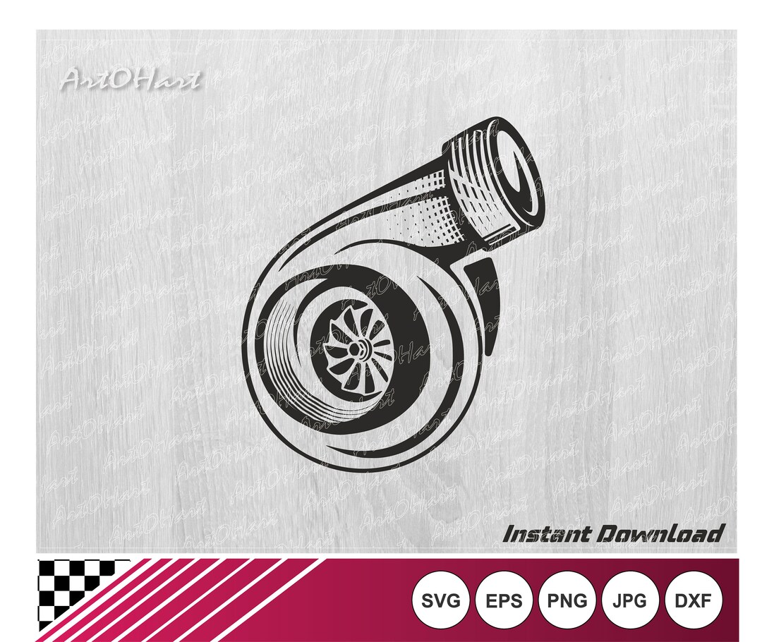 Turbo SVG. Printable Vinyl-sticker Cut Files Vector - Etsy Australia