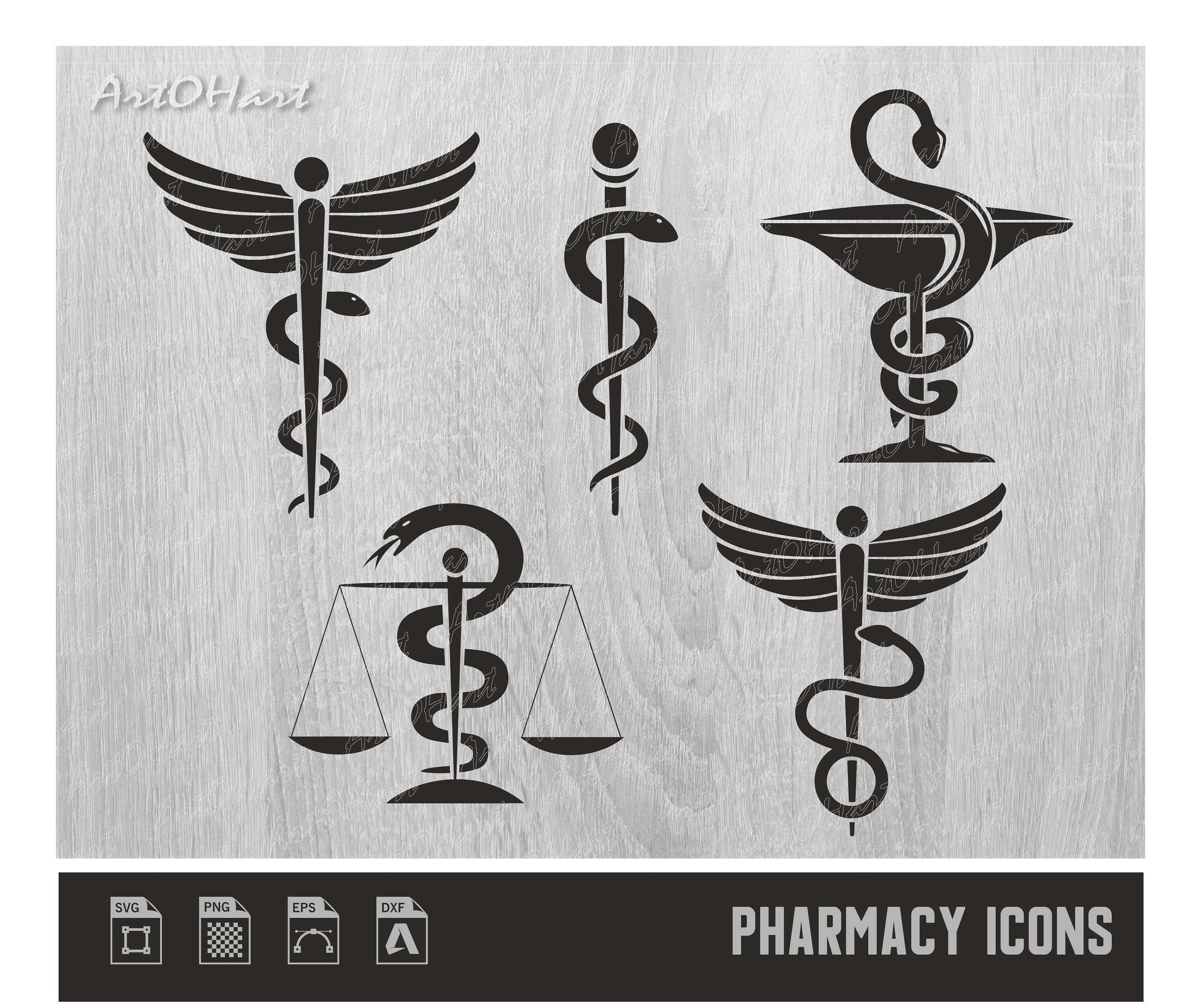 Pharmacy Snake Symbol Tattoo