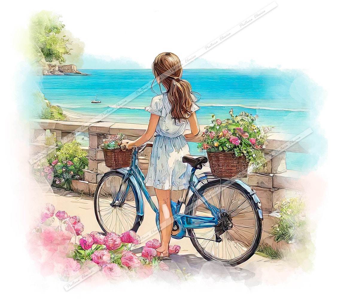 Girl Riding Bicycle Clipart girl Riding Bicycle Printable Clipart ...