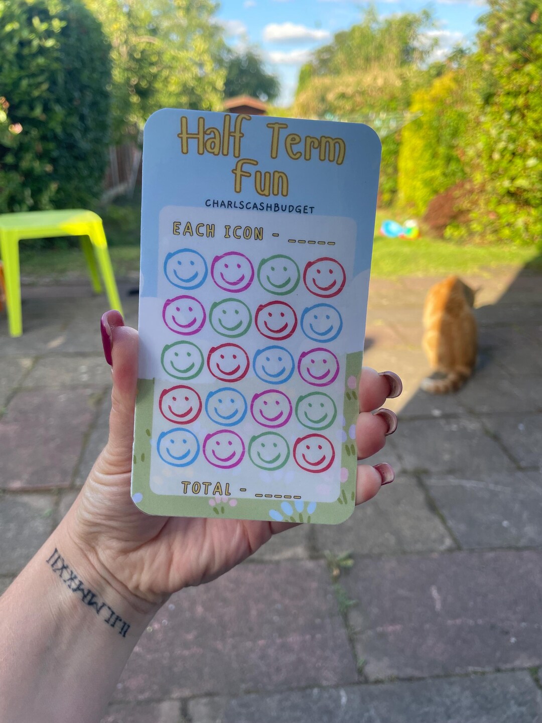 Half Term Savings Challenge Tracker | Cash Stuffing | Savings Tracker ...