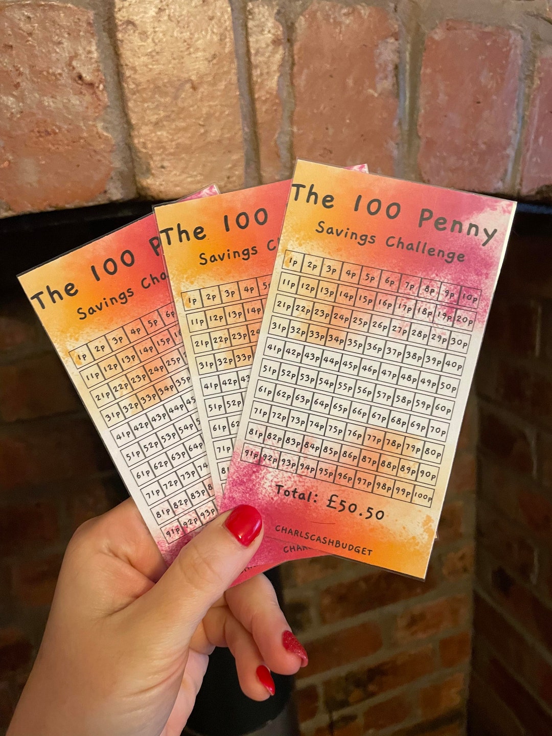 The 100 Penny Savings Challenge Tracker Cash Stuffing - Etsy