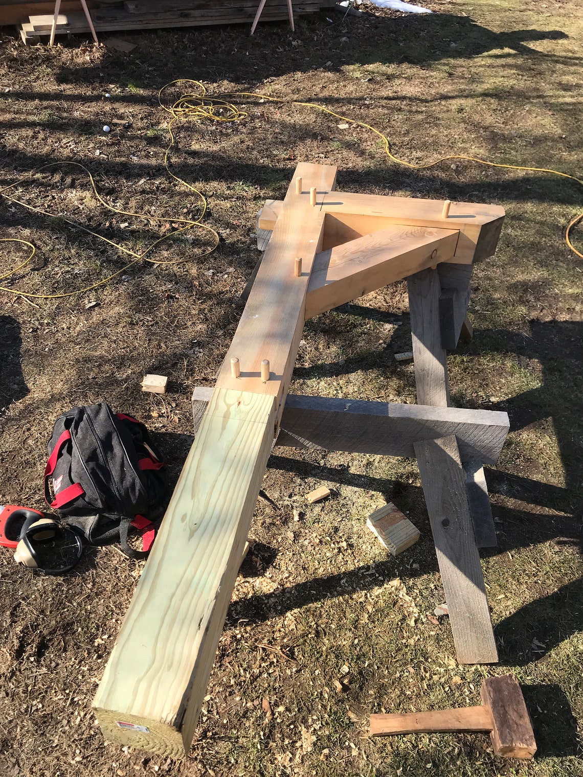 Timber Frame Mailbox Post - Etsy