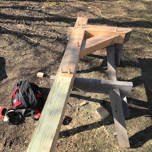 Timber Frame Mailbox Post - Etsy