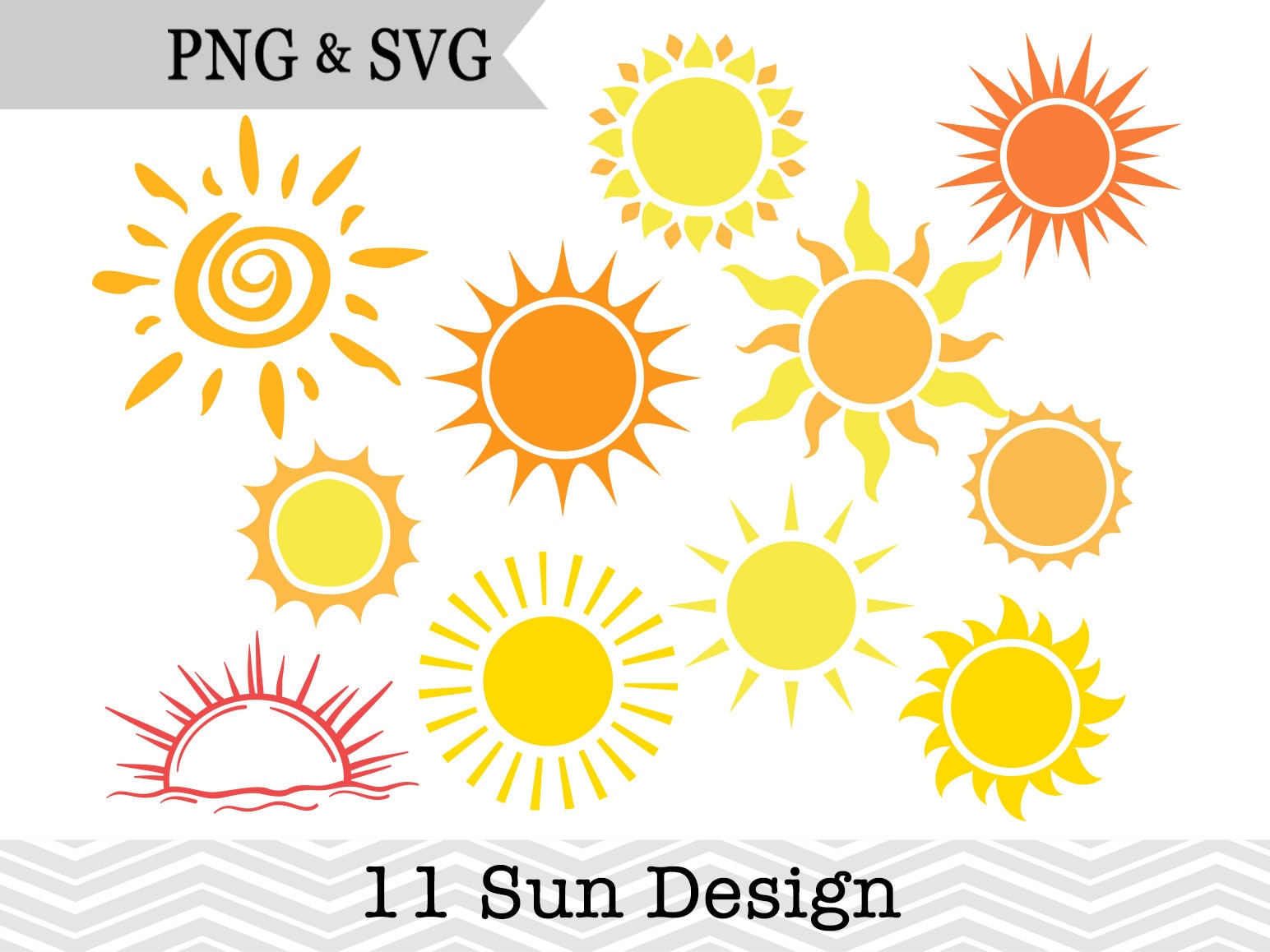 11 Sun Design SVG, Sun SVG Cut File for Cricut, Sunrise Svg Cut File ...
