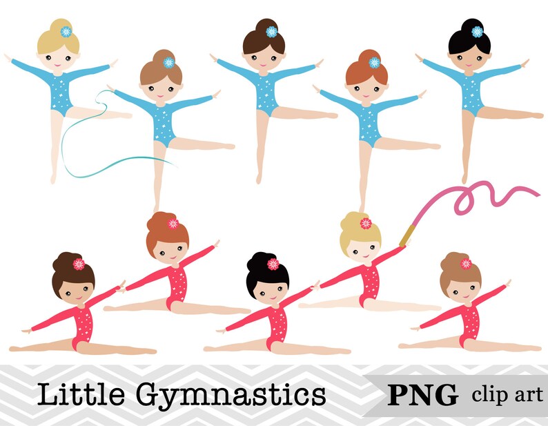35 Little Girl Gymnastics Clip Art Little Gymnastics Clipart - Etsy