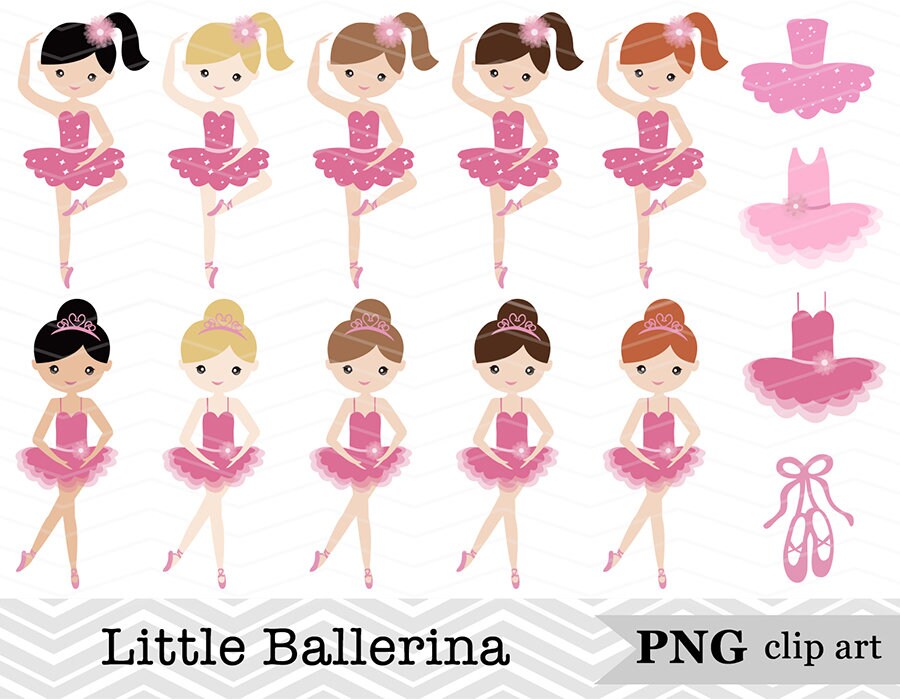 34 Little Ballerina Clip Art, Pink Ballerina Girl Clipart, Girl Dancing ...