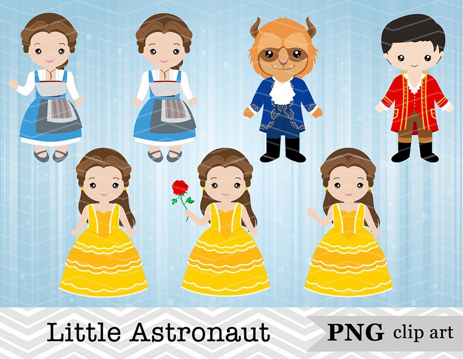 16 Beauty and the Beast Clip Art, Beauty and the Beast Clipart, Bella ...