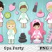 36 Spa Night Clip Arts, Girl Spa Party Clipart, Spa Girls Clipart, Spa ...