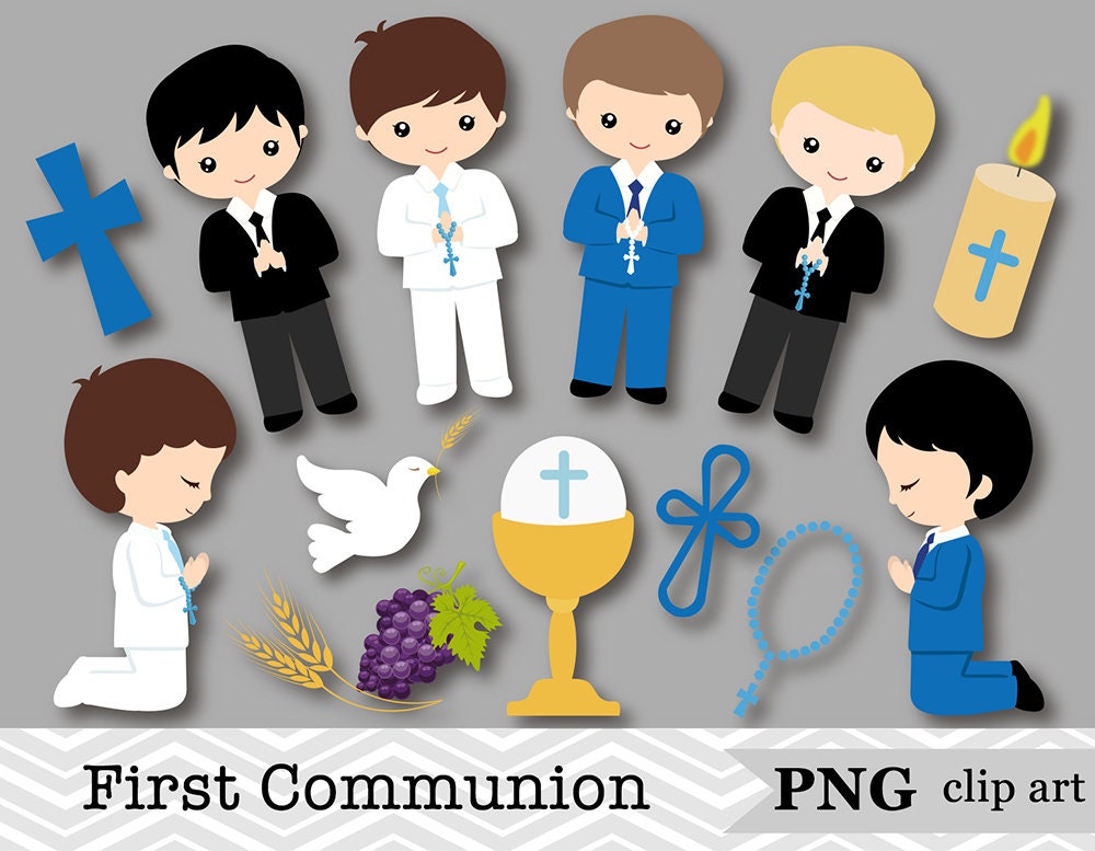 62 Boy First Communion Clip Art, First Communion Boy Clipart, First ...