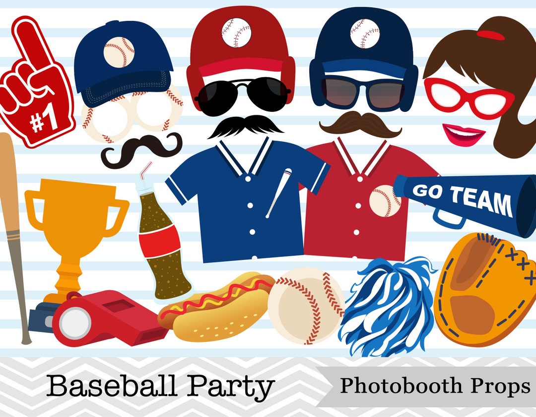 Printable Baseball Party Photo Booth Props, Sports Party Photo Booth ...