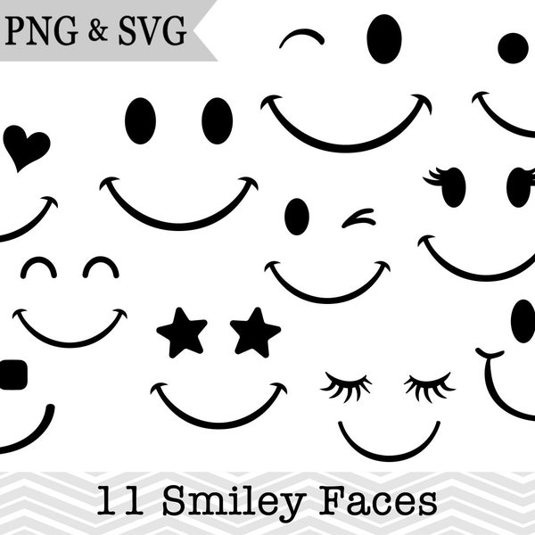Smile Clipart - Etsy UK